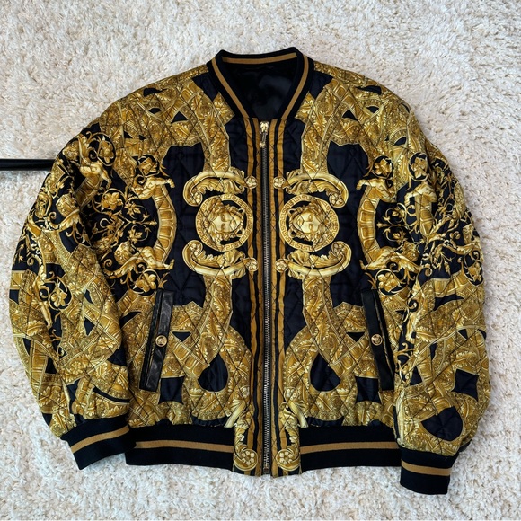 Versace | Jackets & Coats | 35th Anniversary Versace Bomber Mens Jacket ...